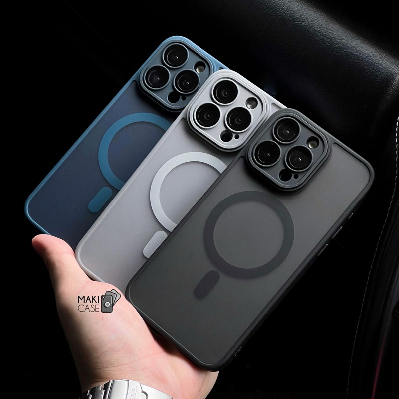 Jual Makicase | Hybrid Matte Magsafe Case with Camera Lens Protector ...