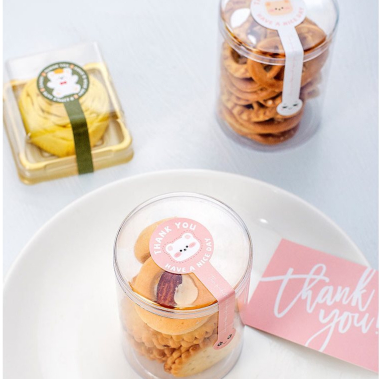 Jual Eghrerr 100 PCS Stiker Terima Kasih Bubuk Thank You Sticker ...
