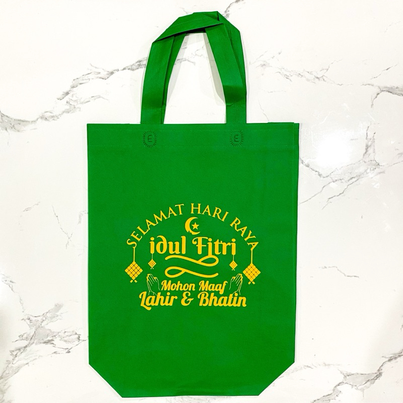 Jual TAS GOODIE BAG IDUL FITRI 30x40x10cm - GOODIE BAG SABLON HAMPERS ...
