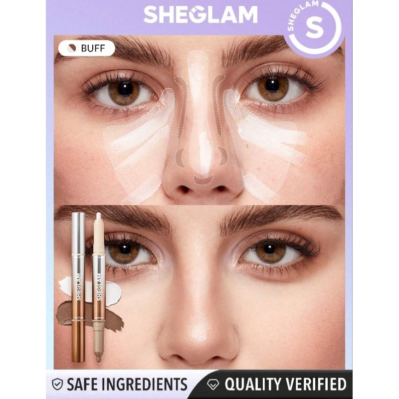Jual SHEGLAM FINE LINE 2IN1 NOSE CONTOUR AND HIGHLIGHTERS | Shopee ...