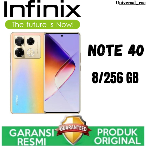 Jual INFINIX NOTE 40 8/256GB (AMOLED,108MP,GELIO G99 ULTIMATE) GARANSI RESMI | Shopee Indonesia