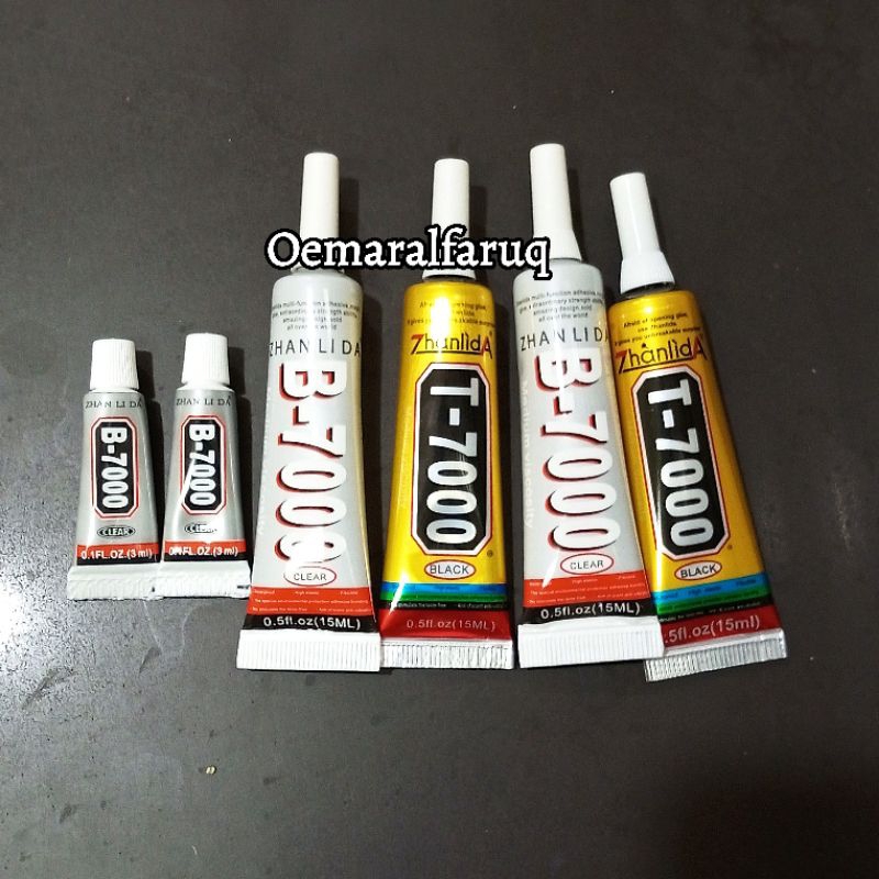 Jual LEM LCD TC ZHANLIDA T7000 B7000 HITAM / BENING 15ML 3ML / PEREKAT LCD TOUCHSCREEN / TASKRIN ...