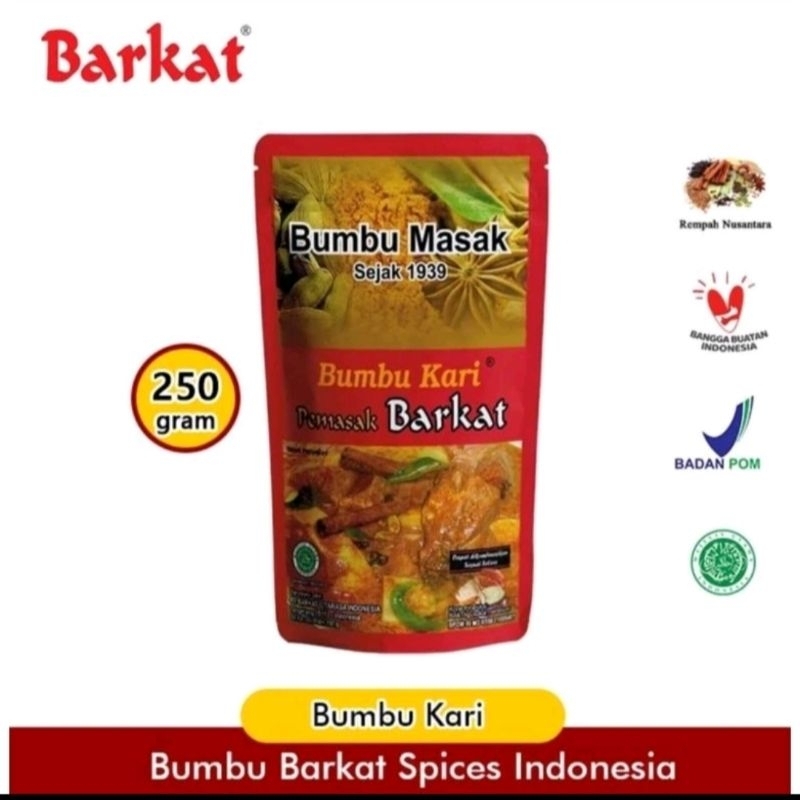 Jual BUMBU KARI Padang Barkat 250gr asli khas Minang | Shopee Indonesia