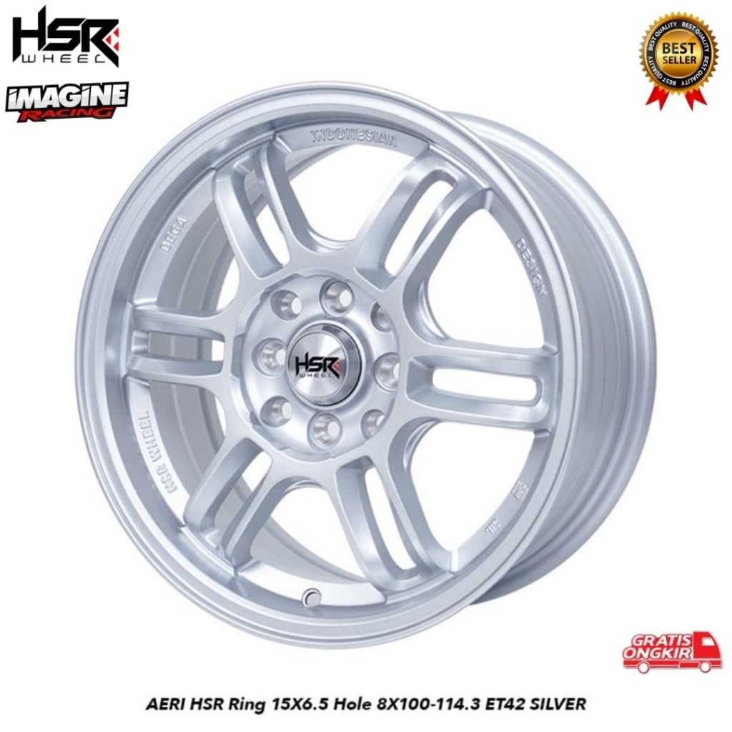 Jual Velg racing hsr aeri ring 15 agya brio sigra livina xenia pcd 4x100-114,3 | Shopee Indonesia
