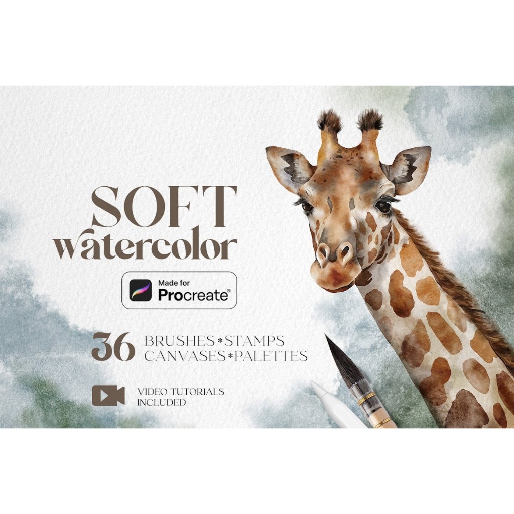 Jual Procreate Brush - Soft Watercolor Procreate Brushes | Shopee Indonesia