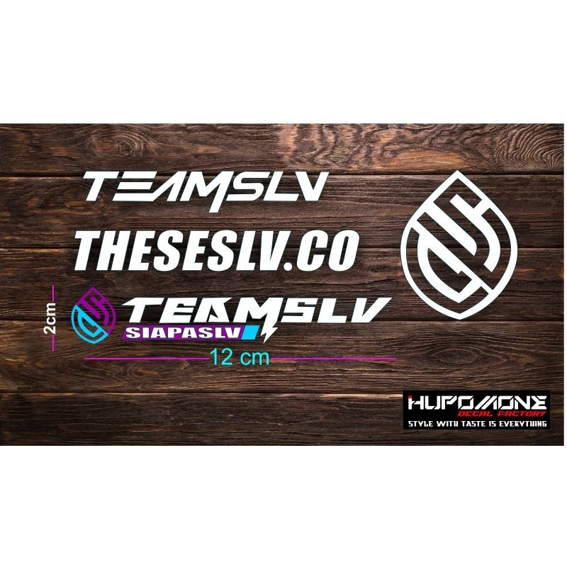 Jual Stiker TeamSLV Set Reflective | Shopee Indonesia