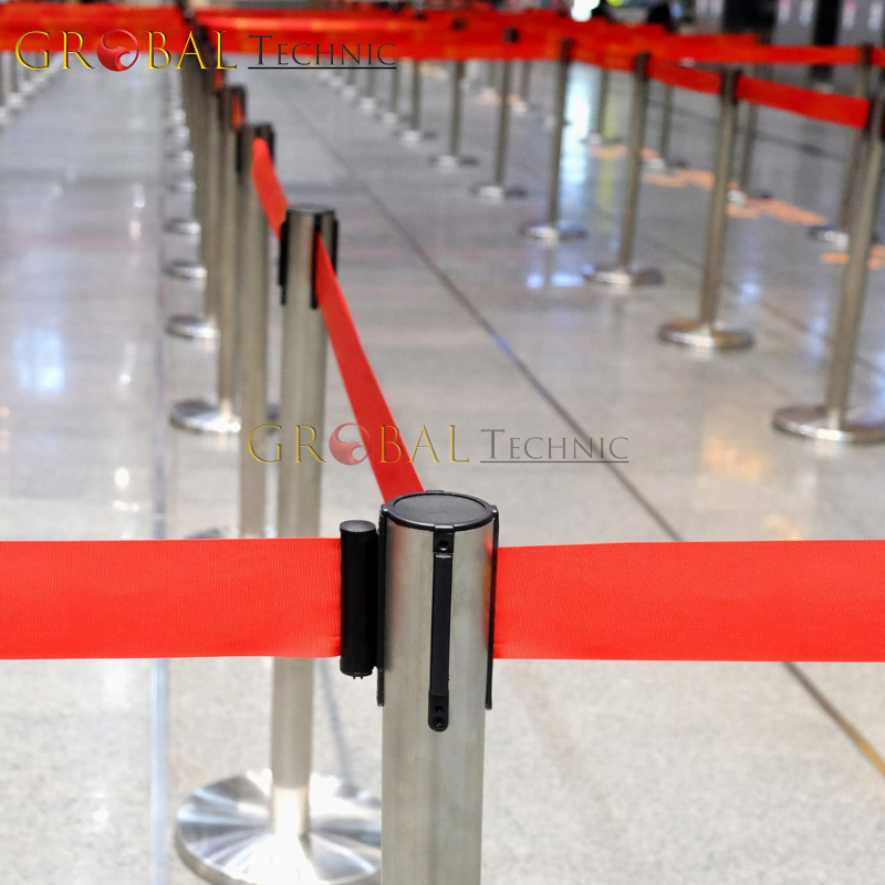 Jual Standing Barrier Queue Line 5Meter / Tiang Antrian Stainless ...