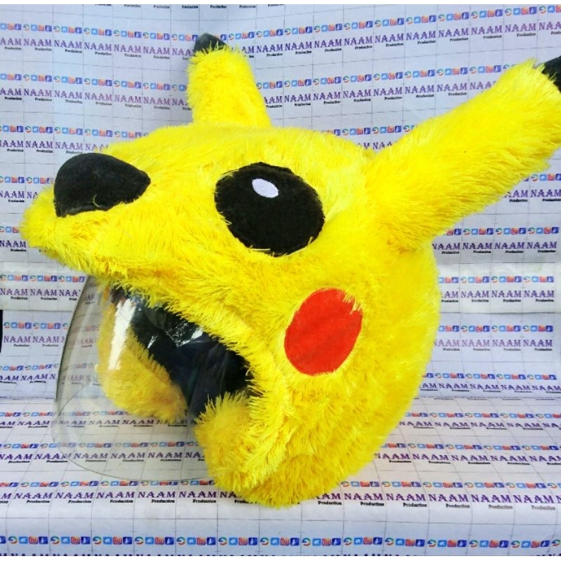 Jual Cover Helm Halfface Pikachu | Shopee Indonesia