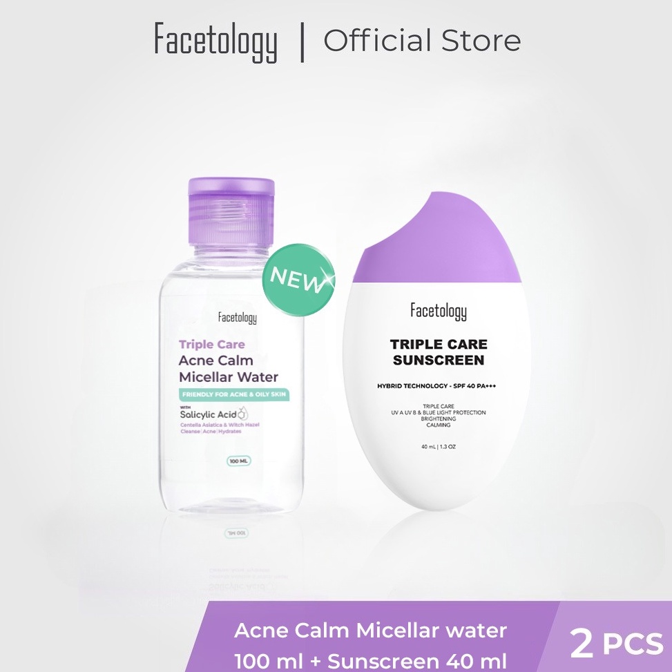Jual Lagi Bagus Facetology Triple Care Acne Calm Micellar Water 1ML ...