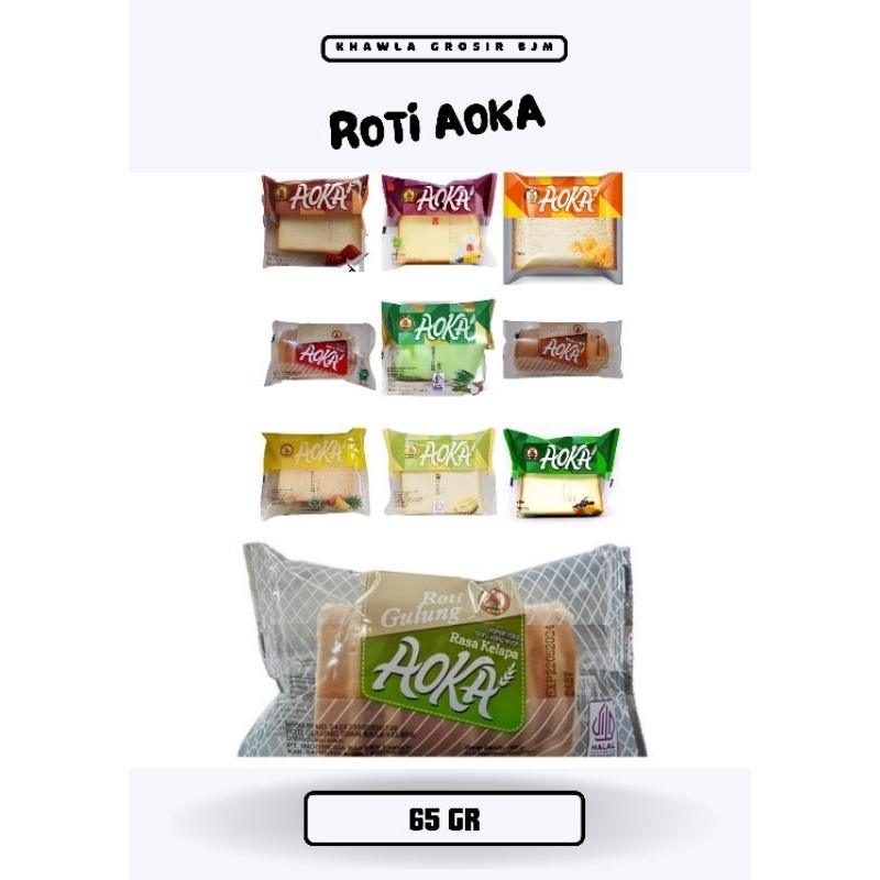 Jual KALSEL ROTI AOKA NEW BARU GULUNG KELAPA PANGGANG NANAS MANGGA ...