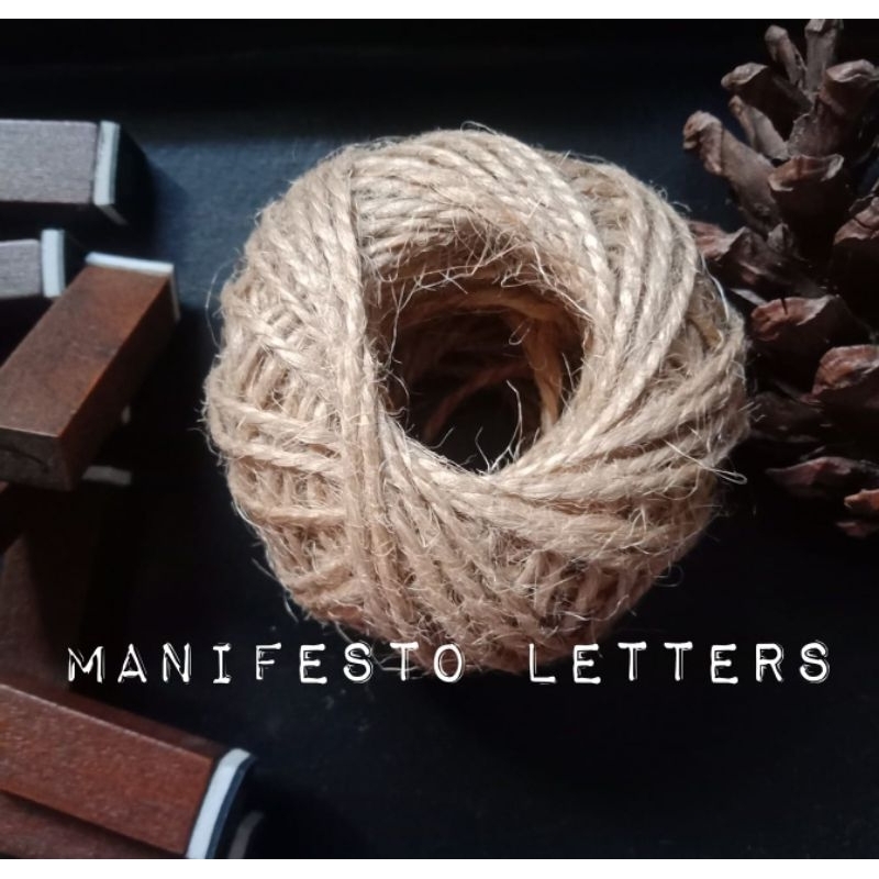 Jual Tali Rami Jute Samson 30 m | Hampers Hemp | Twine Bungkus Kado ...