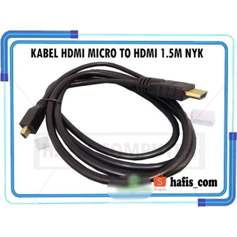 Jual KABEL MICRO HDMI TO HDMI 1.5M / KABEL MICRO HDMI 1.5 METER ...