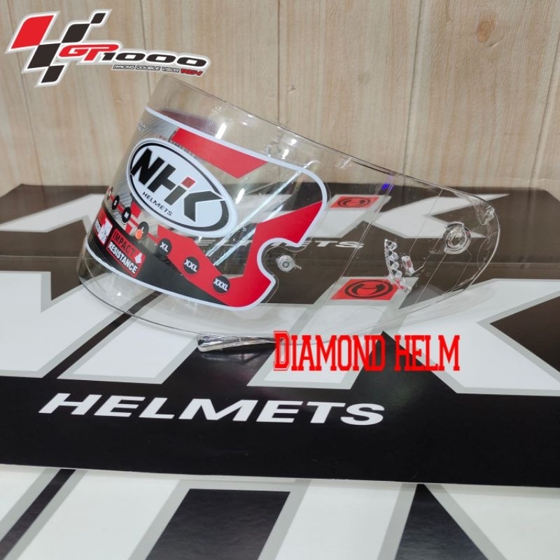 Jual KACA HELM NHK FLAT VISOR NHK GP1000 CLEAR ORIGINAL NHK | Shopee ...
