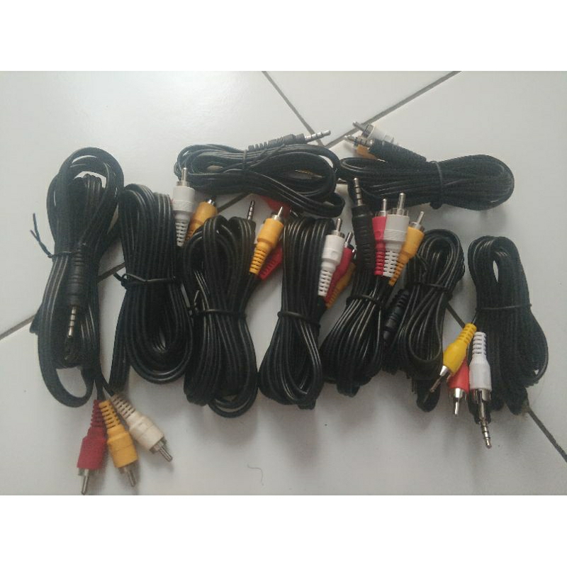 Jual KABEL RCA 3 KE 1 ORI COPOTAN STB | Shopee Indonesia