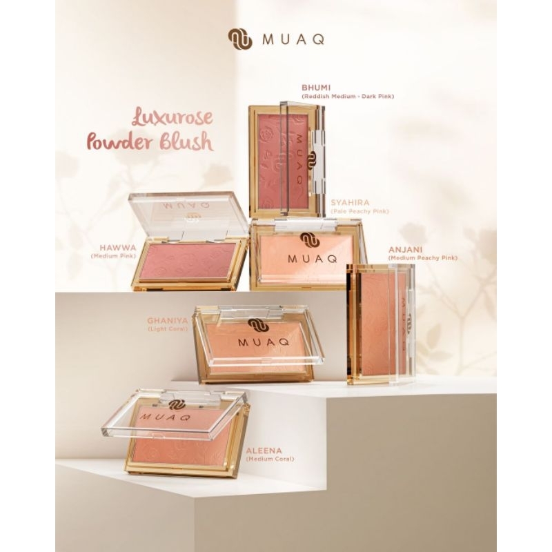 Jual MUAQ LUXUROSE POWDER BLUSH | Shopee Indonesia
