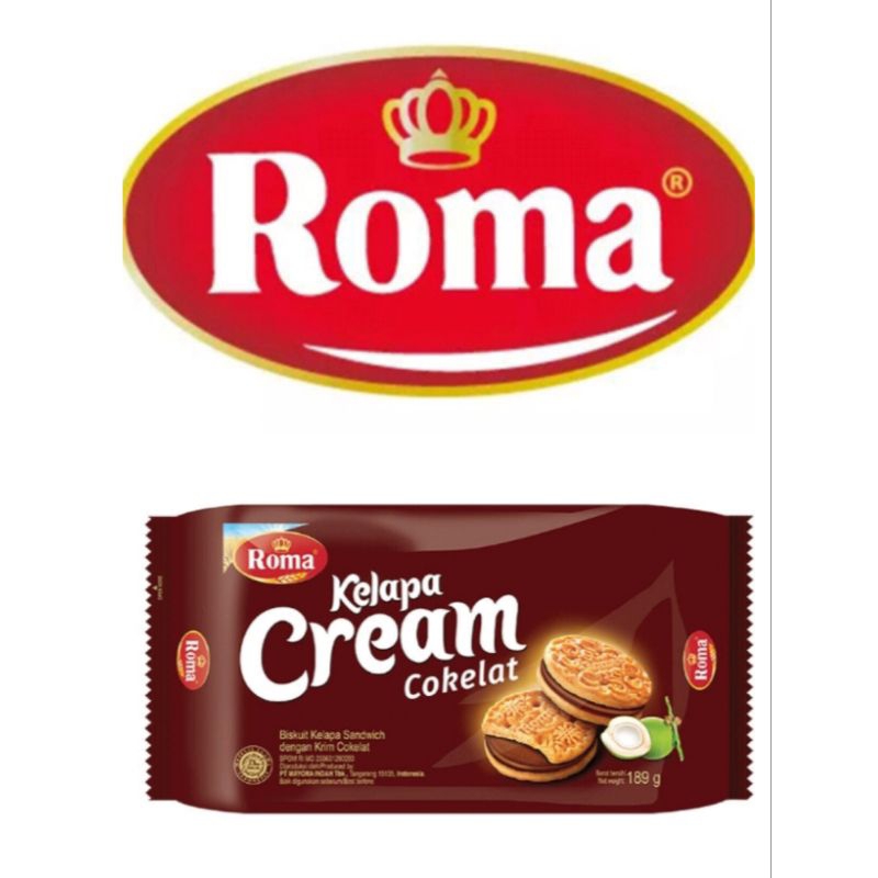 Jual Roma Biskuit Kelapa Cream Cokelat 189 g | Shopee Indonesia