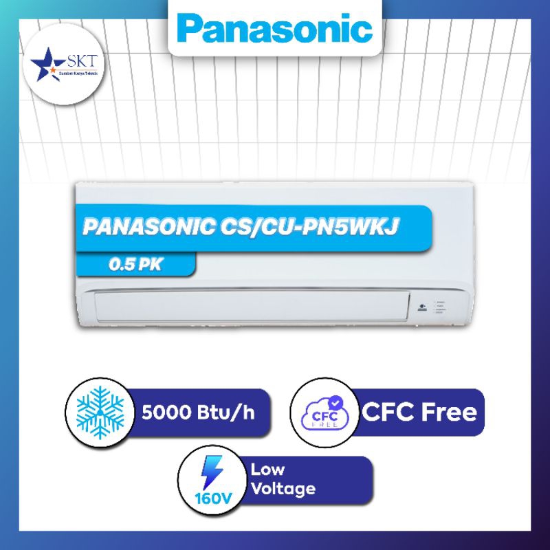 Jual AC Panasonic CS/CU-PN5WKJ 0.5PK Standard - Pasang Only | Shopee ...