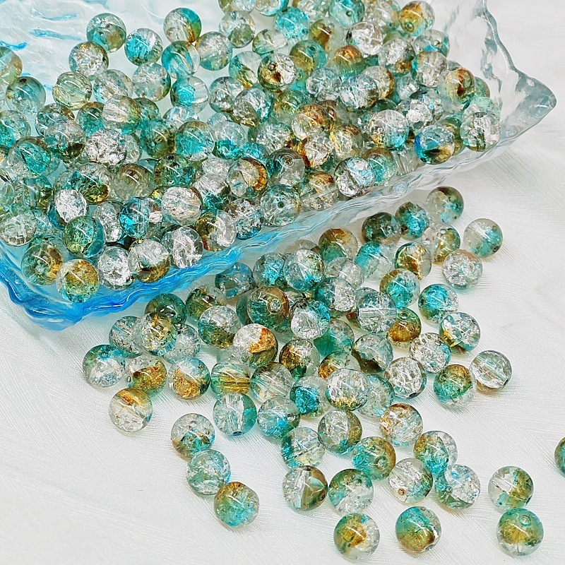 Jual (50pcs) J113 Manik Mutiara Kaca Motif Retak Shimmer 8mm | Shopee ...