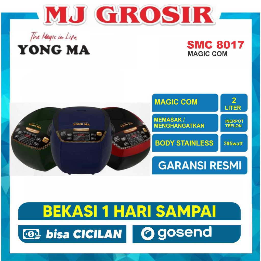 Jual PROMO MAGIC COM YONGMA SMC 8017 SMC8017 2L PENANAK NASI SERBAGUNA ...