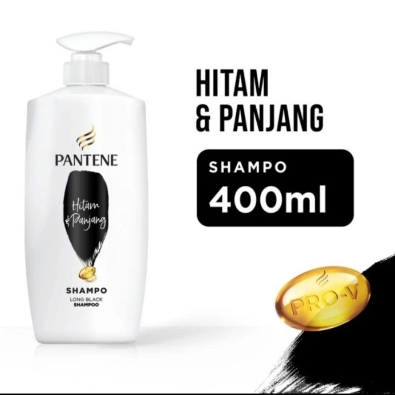 Jual Pantene Shampoo Black Glow 400ml Pentin Sampo Pantin Shampo ...