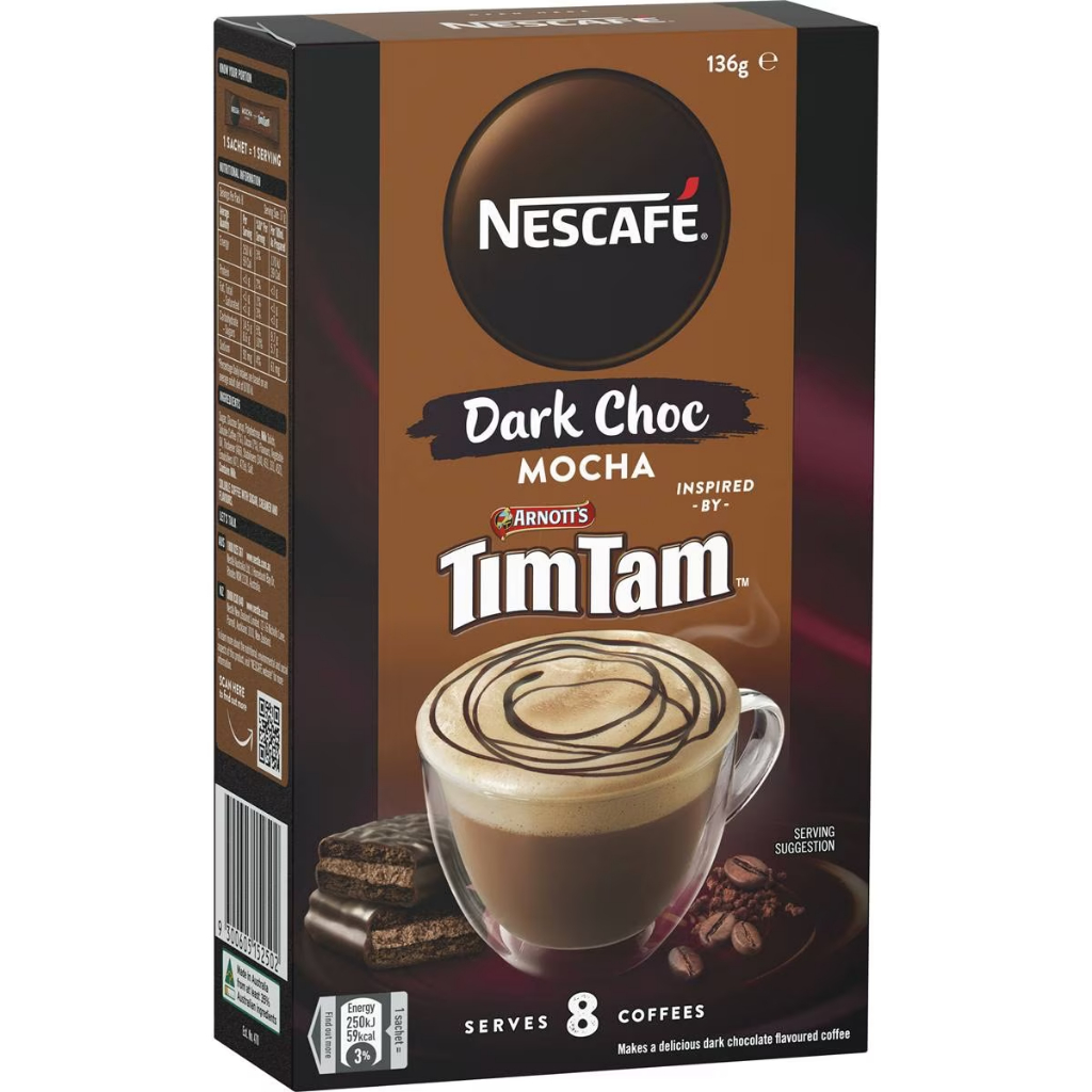 Jual Nescafe Dark Choc Mocha Tim Tam Coffee Sachets 8 Pack Australia ...