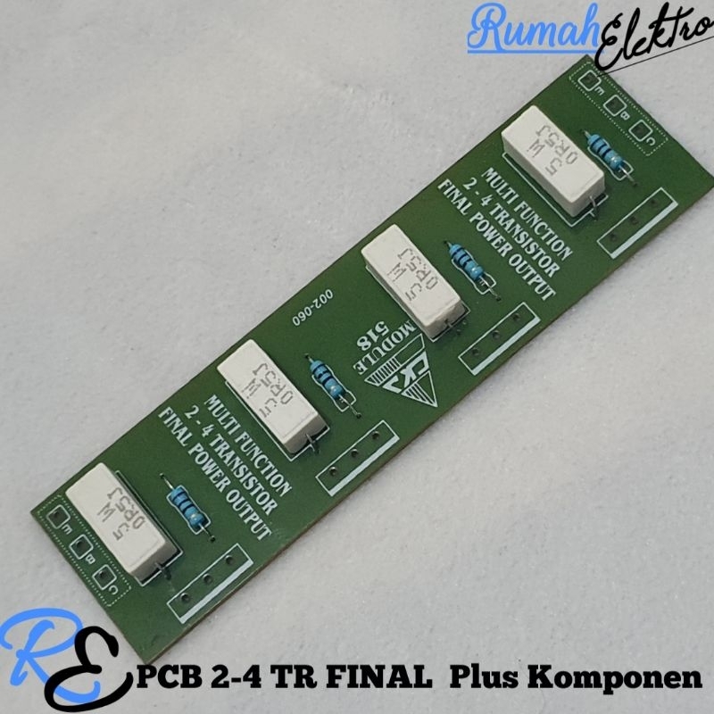 Jual PCB 2 sd 4 TRANSISTOR FINAL PLUS KOMPONEN TIPE 518 BY CKJ | Shopee ...