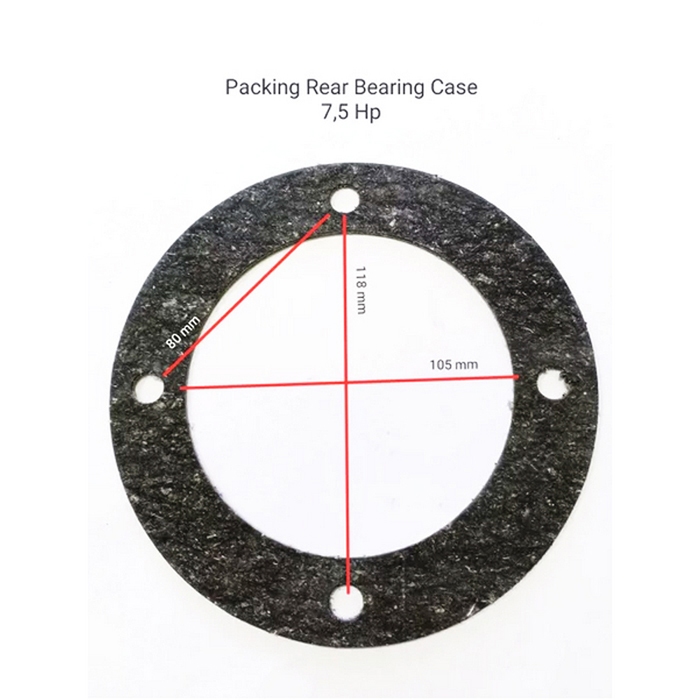 Jual Packing Gasket Rear Bearing Case Kompresor Angin 7,5 Hp | Shopee ...
