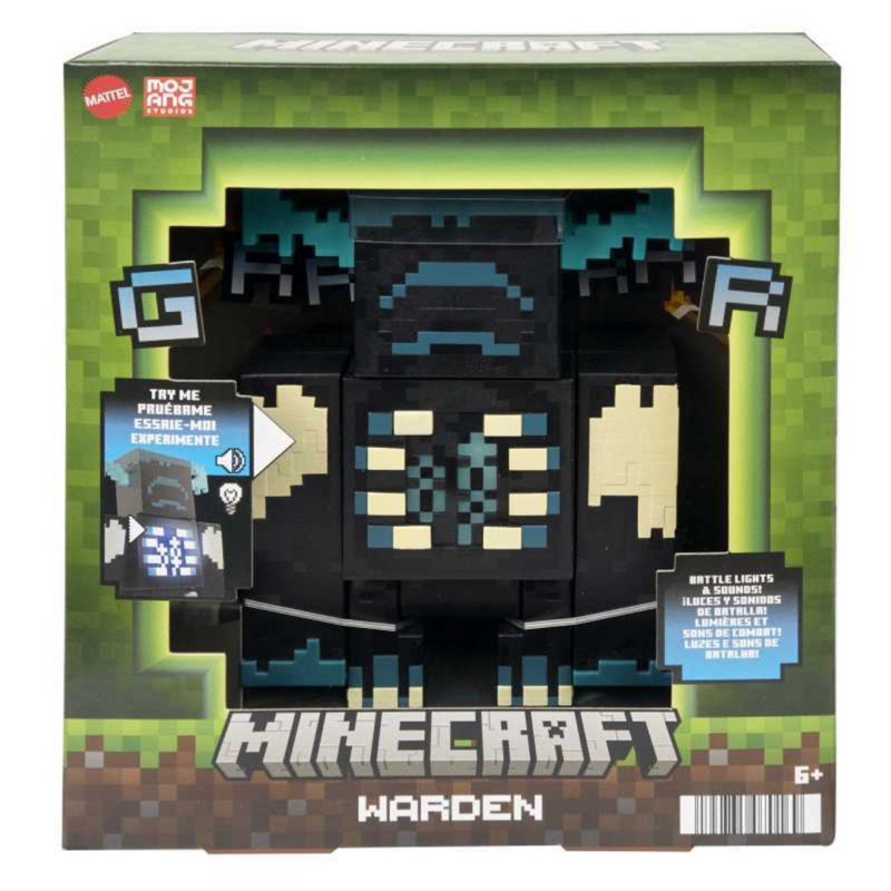Jual Minecraft Warden Figure - Battle Light & Sounds Original | Shopee ...