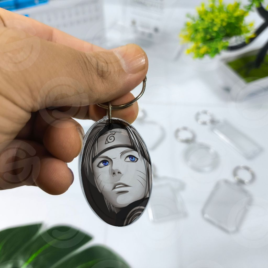 Jual [ISI 100 PCS] Bahan Ganci Gantungan Kunci Akrilik Insert Paper ...