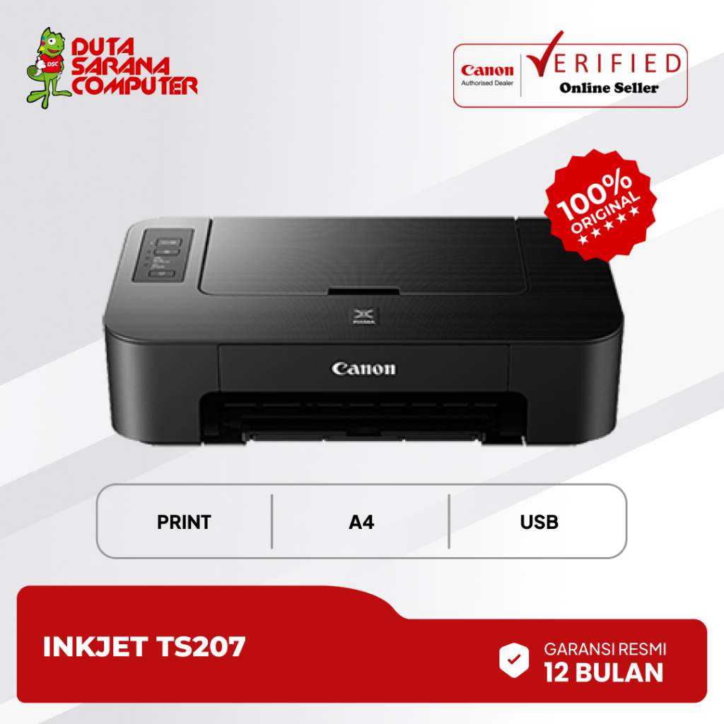 Jual Printer Canon TS207 TS 207 TS-207 Printer Canon Print Only | Shopee Indonesia