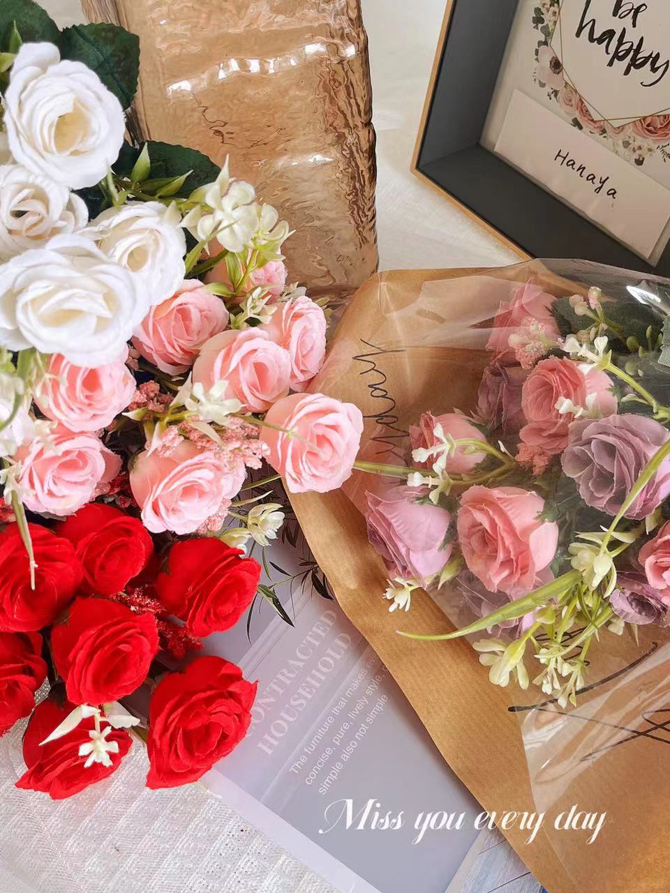 Jual Bunga Mini Rose (Tanpa Plastik) Artificial Palsu Style Korea ...