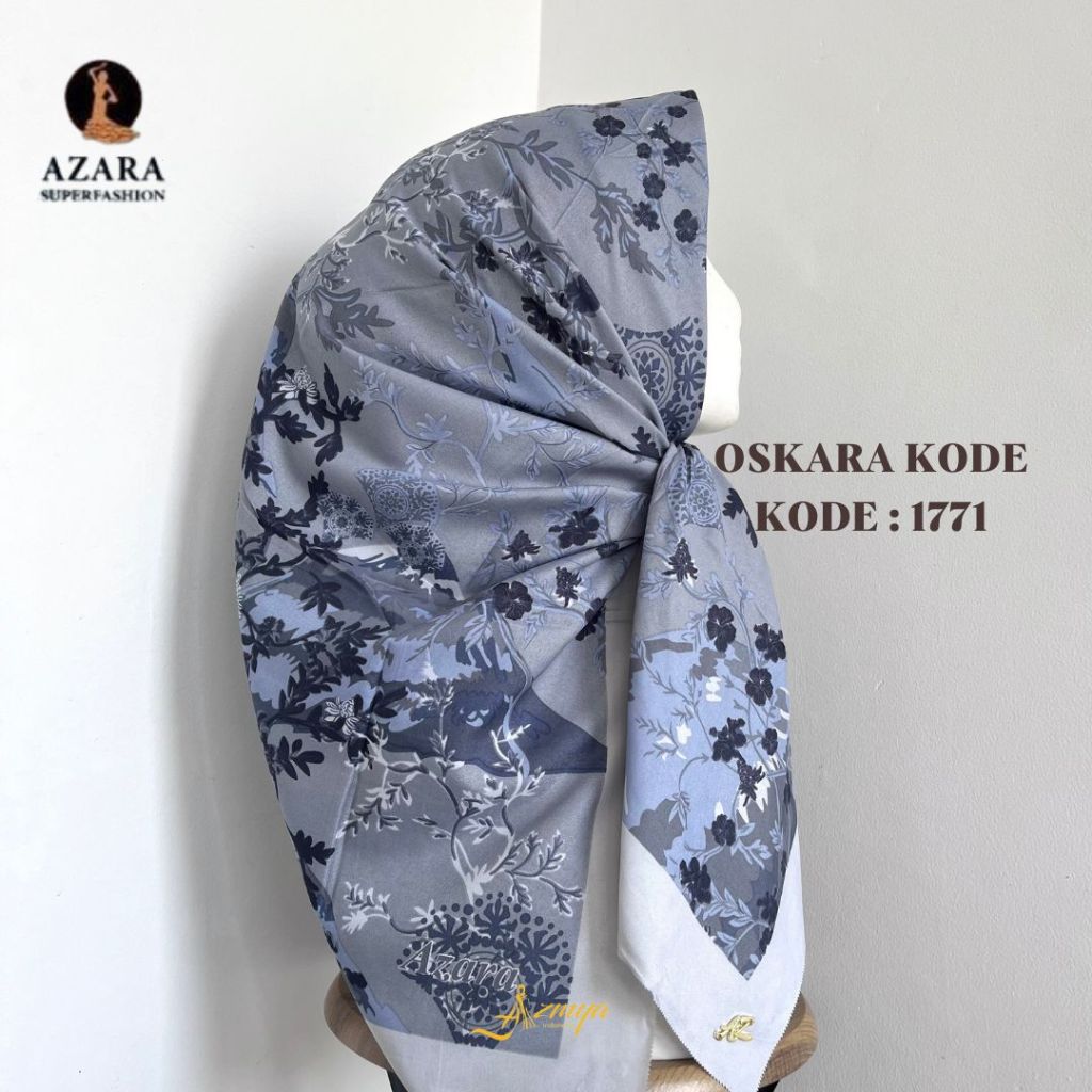 Jual Azara Motif part 1 Scarf Kerudung Hijab Segi Empat (Voal Motif ...