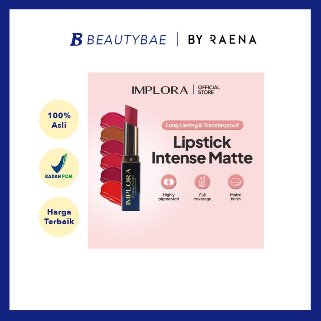 Jual IMPLORA Lipstik Intense Matte Lipstick 01 - Cherry Crush | 3.5 gr ...