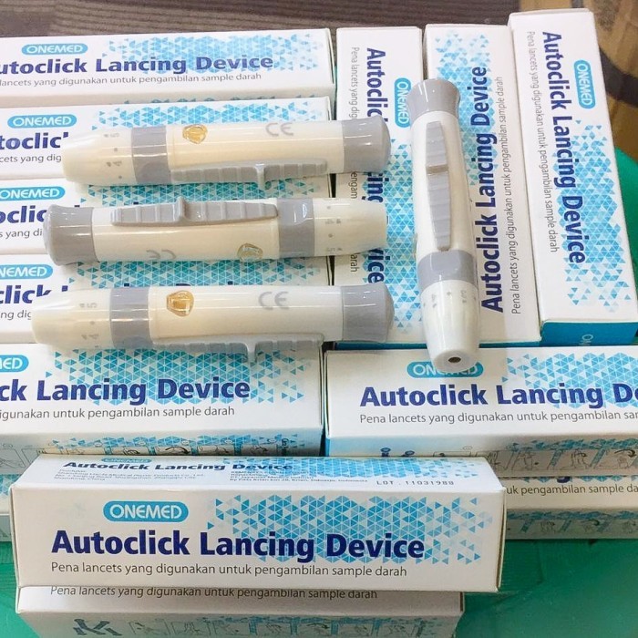Jual Autoclick Lancing Devices Onemed - Pen Lancet Untuk Pengambilan ...