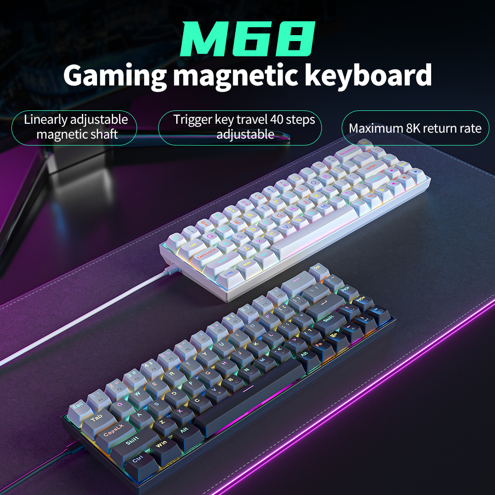 Jual ZIFRIEND M68 Magnetic Rapid Trigger Mechanical Keyboard | Shopee ...