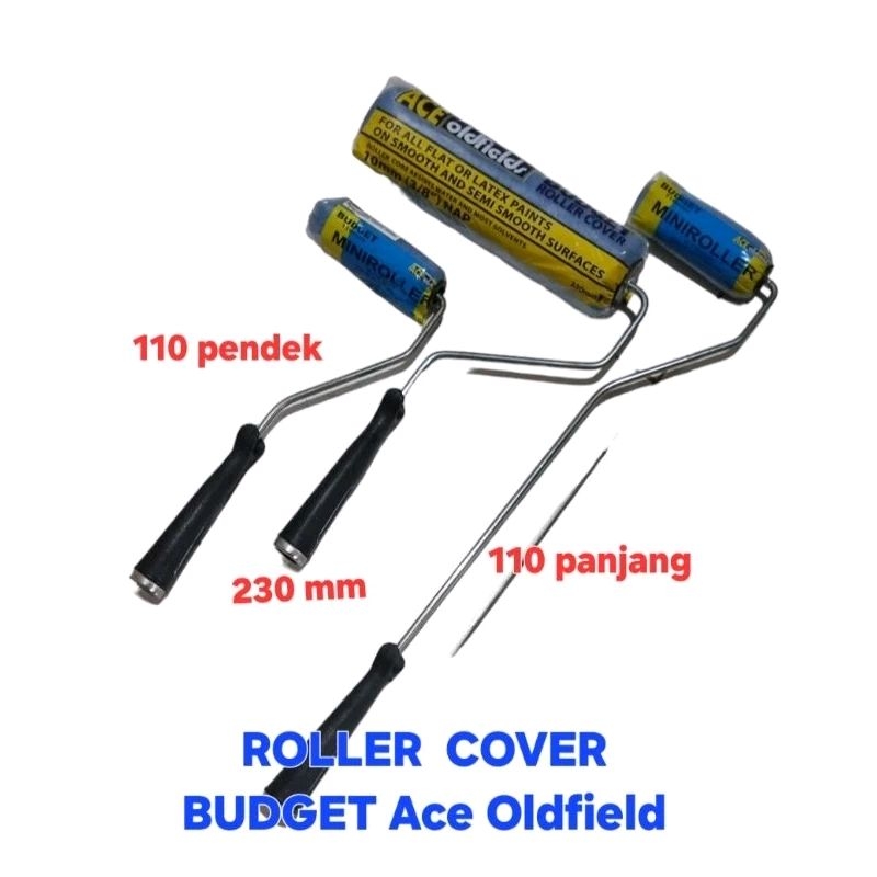 Jual Kuas roll roller cat tembok dinding Ace Oldfield 110, 230 mm ...
