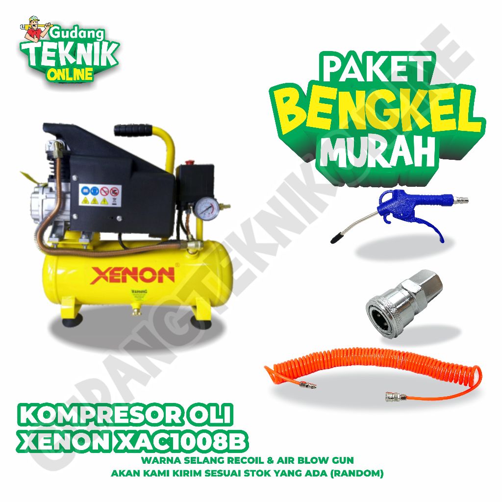 Jual Mesin Kompresor Angin Listrik 3/4 HP 8 Liter X-AC1008B XENON ...