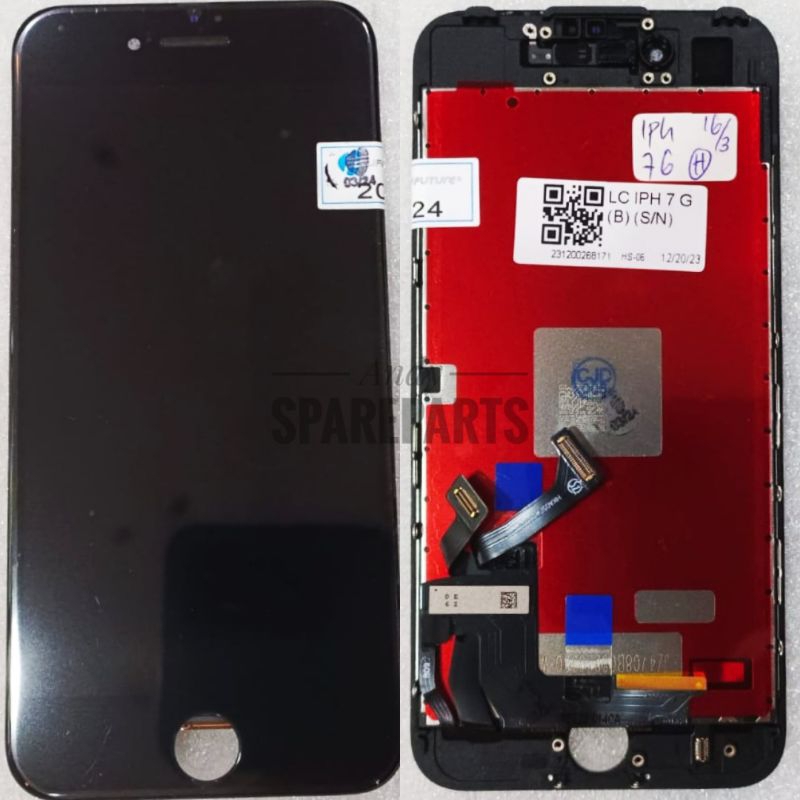 Jual LCD IPH 7G / IP 7 FULLSET TOUCHSCREEN LCD TS ORI NEW (HITAM ...