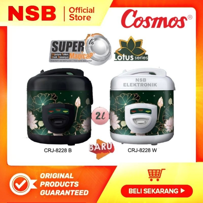 Jual Cosmos Rice Cooker 2 Liter CRJ 8228 Mejikom Magic Com | Shopee ...