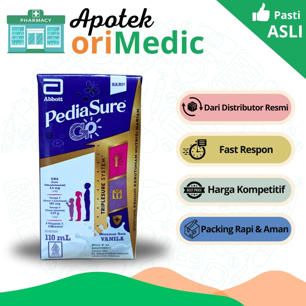 Jual Pediasure Go Formula UHT Vanila 110 ml | Shopee Indonesia
