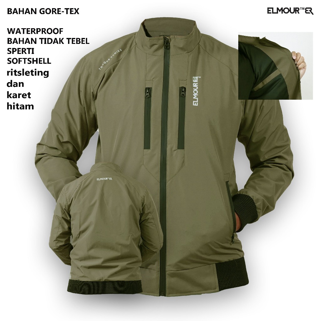 Jual Elmour Jaket Motor Windproof Torque Series Softshell Tahan Air Dan ...