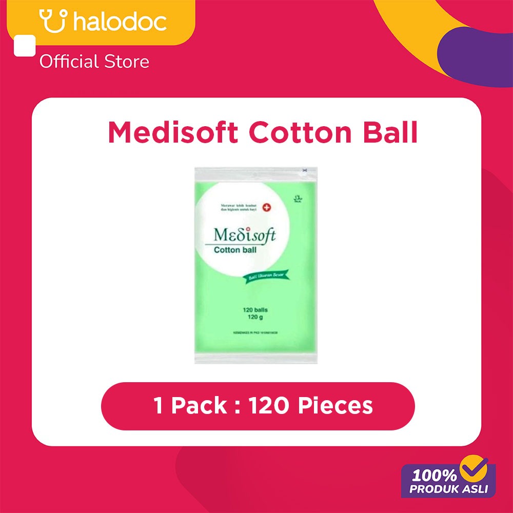 Jual Medisoft Cotton Ball 120 Pieces (120 G) | Shopee Indonesia