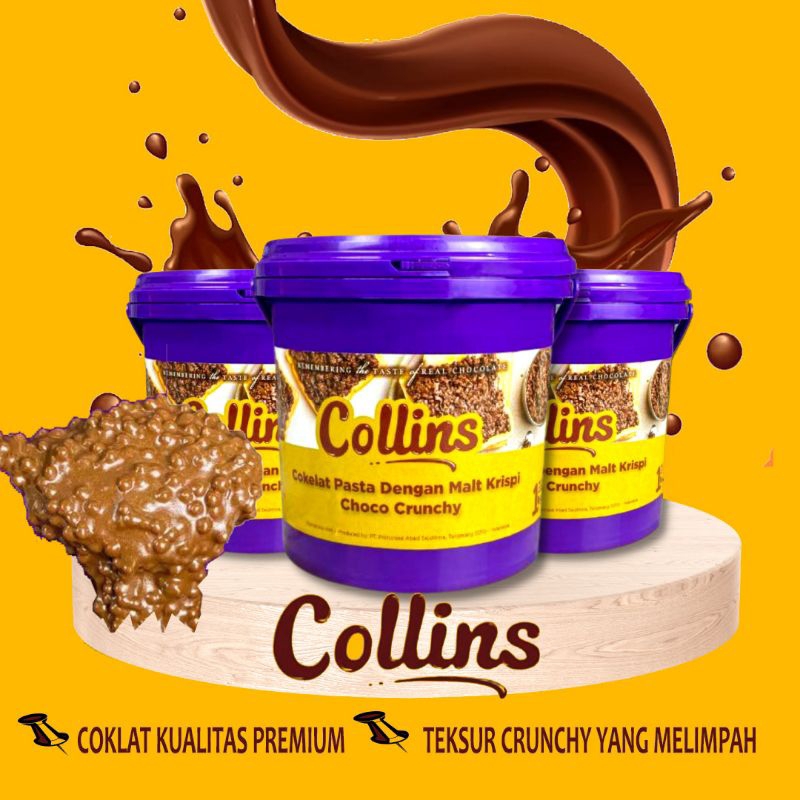 Jual COLLINS COKLAT CRUNCHY 1 Kg | Shopee Indonesia