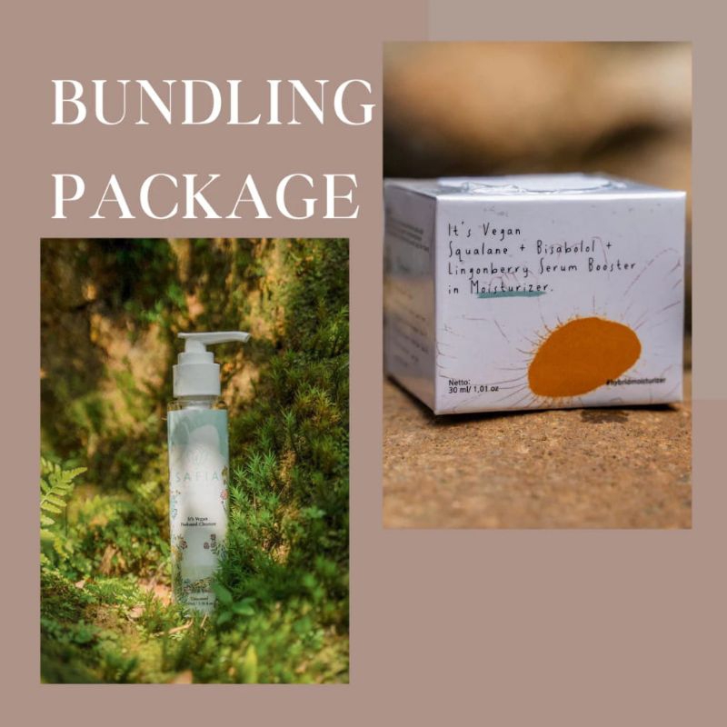 Jual Safia Natural Bundling Facial Cleanser 100ml & Moisturizer ...