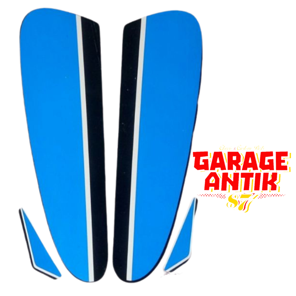 Jual Sticker striping cb 100 125 gelatik glatik dilan biru standart ...
