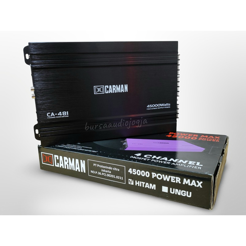 Jual Power Mobil Amplifier Carman CA 481 45000 Watts Power Mosfet Power Amplifier 4 Chanel ...