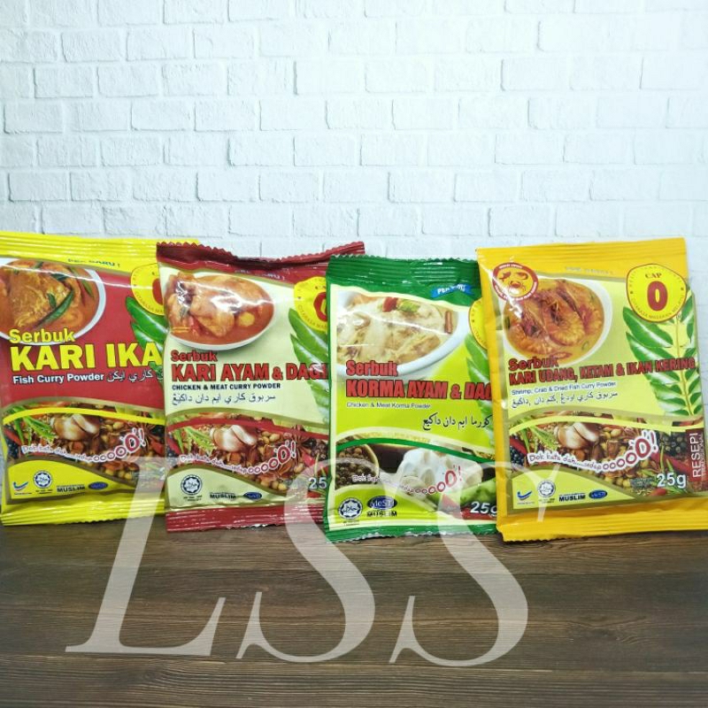 Jual Cap 0 / Shiffa / Adabi Bumbu Bubuk Halal Kari Ikan / Kari Ayam ...