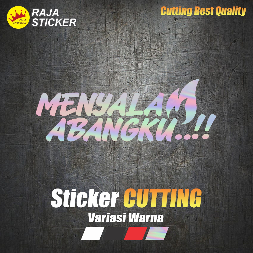 Jual Stiker Sticker cutting menyala abangku uk. 10cm | Shopee Indonesia