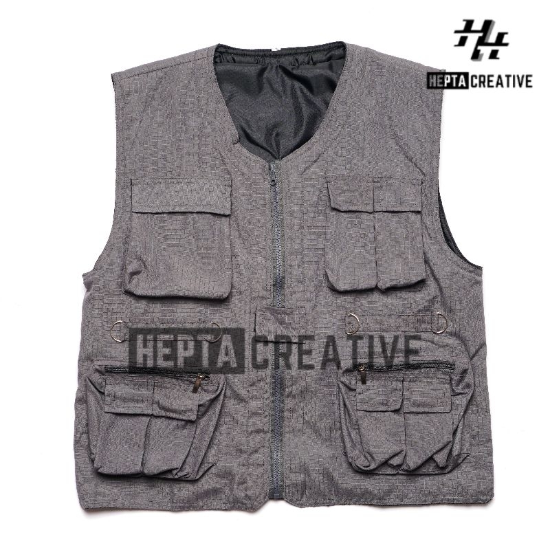 Jual ROMPI VEST SERBAGUNA WARNA ABU ROMPI CARGO LAPANGAN TERBAIK ...