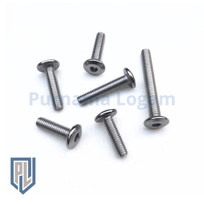 Jual Baut JCBC M6 x 16 ( Drat 10 Panjang 1,6cm ) Stainless 304 A2-70/ Kunci L4 | Shopee Indonesia